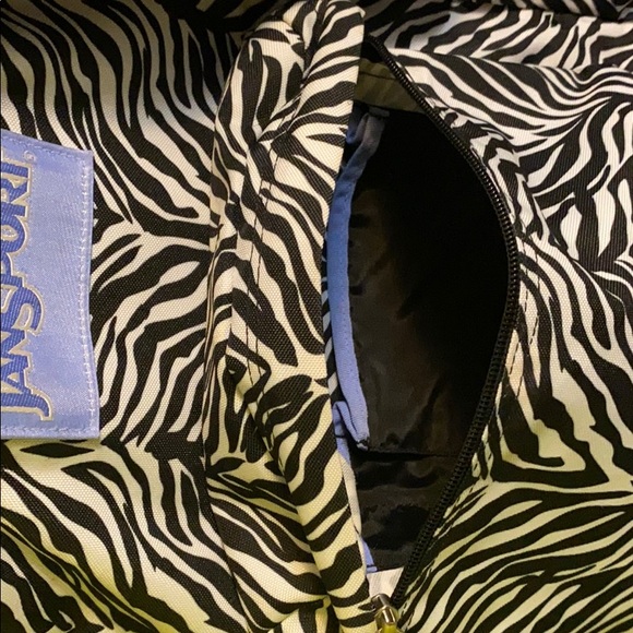 Jansport | Bags | Jansport Zebra Print Backpack | Poshmark